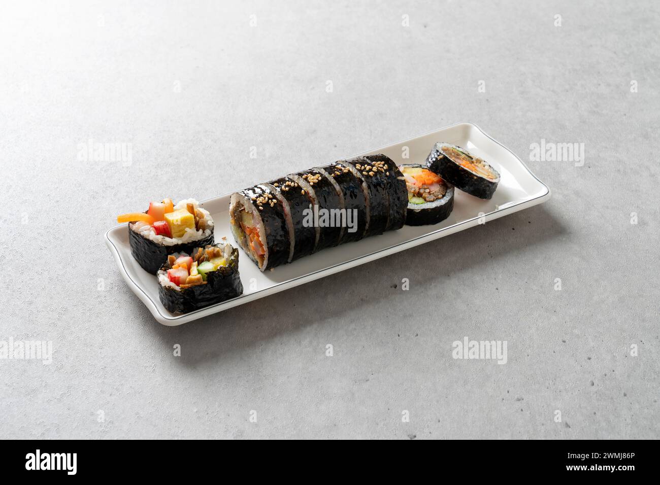 Gimbap, vegetable gimbap, sausage, tuna gimbap, nurungji Korean food ...