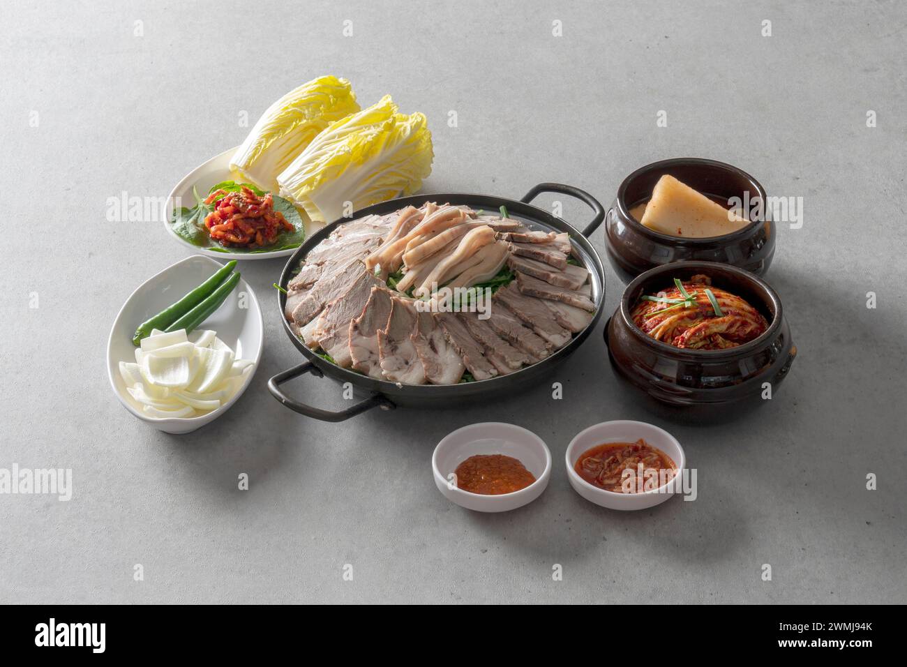 Korean food dish Boiled pork, Abai Sundae, Sundae, assorted Sundae ...