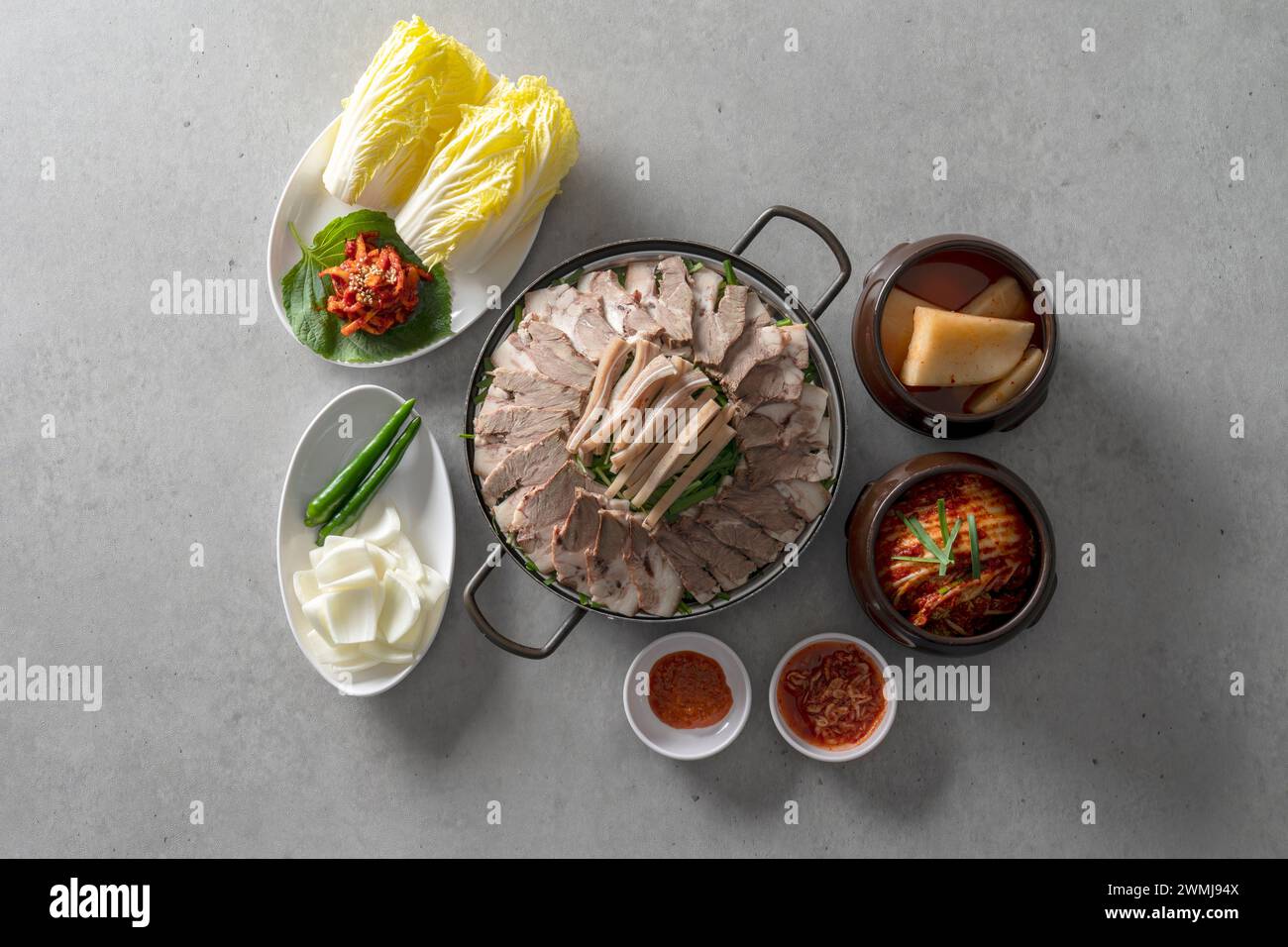 Korean food dish Boiled pork, Abai Sundae, Sundae, assorted Sundae ...