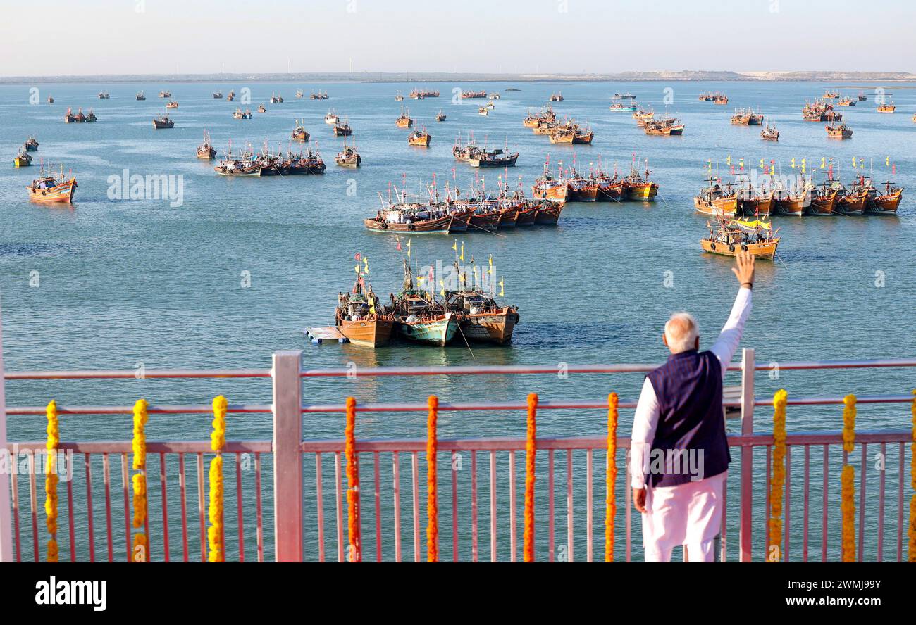 Devbhumi Dwarka, India. 25th Feb, 2024. Devbhumi Dwarka, Feb 25 (ANI ...