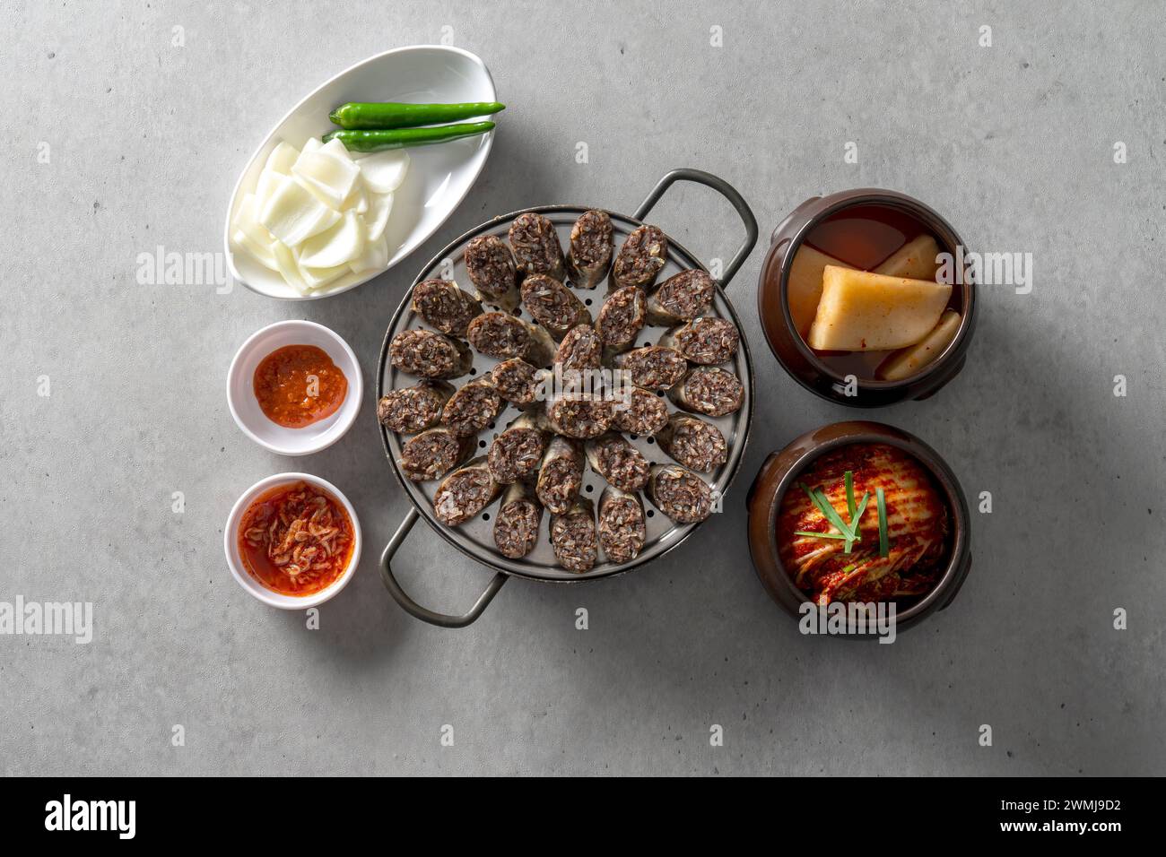 Korean food dish Boiled pork, Abai Sundae, Sundae, assorted Sundae ...