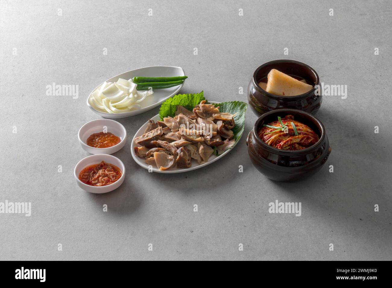 Korean food dish Boiled pork, Abai Sundae, Sundae, assorted Sundae ...
