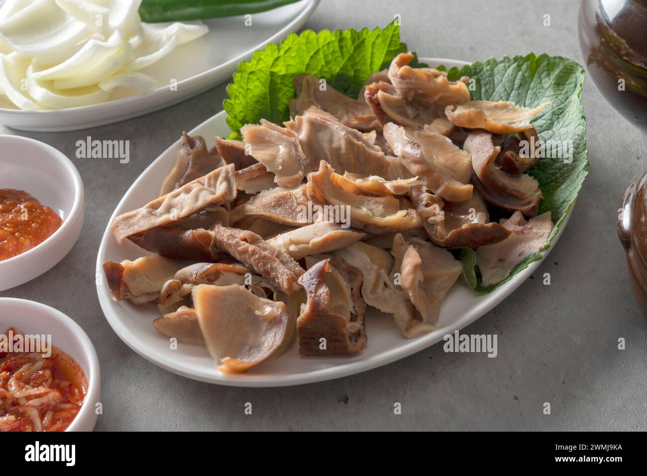 Korean food dish Boiled pork, Abai Sundae, Sundae, assorted Sundae ...