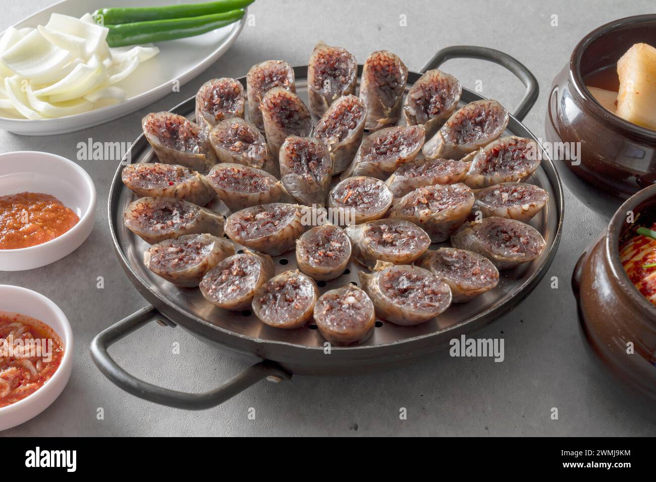 Korean food dish Boiled pork, Abai Sundae, Sundae, assorted Sundae ...