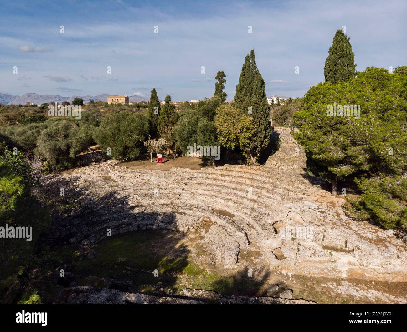 Roman theater of Pollentia, late 1st century, Roman city of Pollentia ...