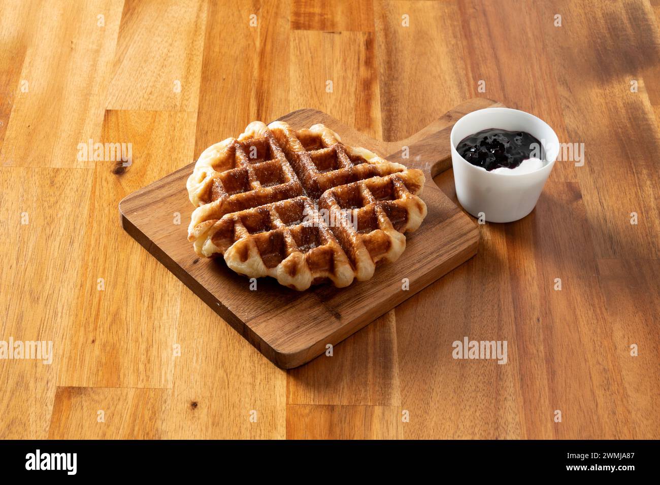 Jeju, tangerine tea, almond croffle, croissant, waffle, plain Stock ...