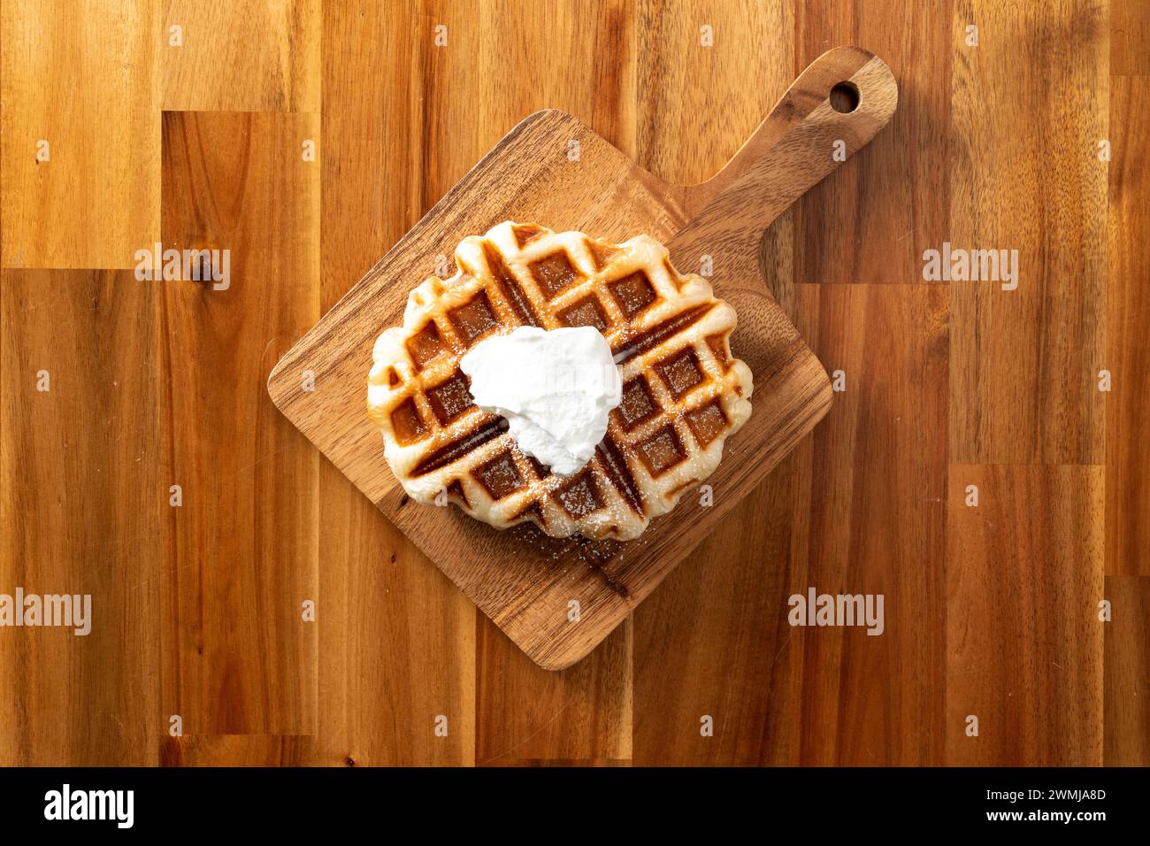 Jeju, tangerine tea, almond croffle, croissant, waffle, plain Stock ...