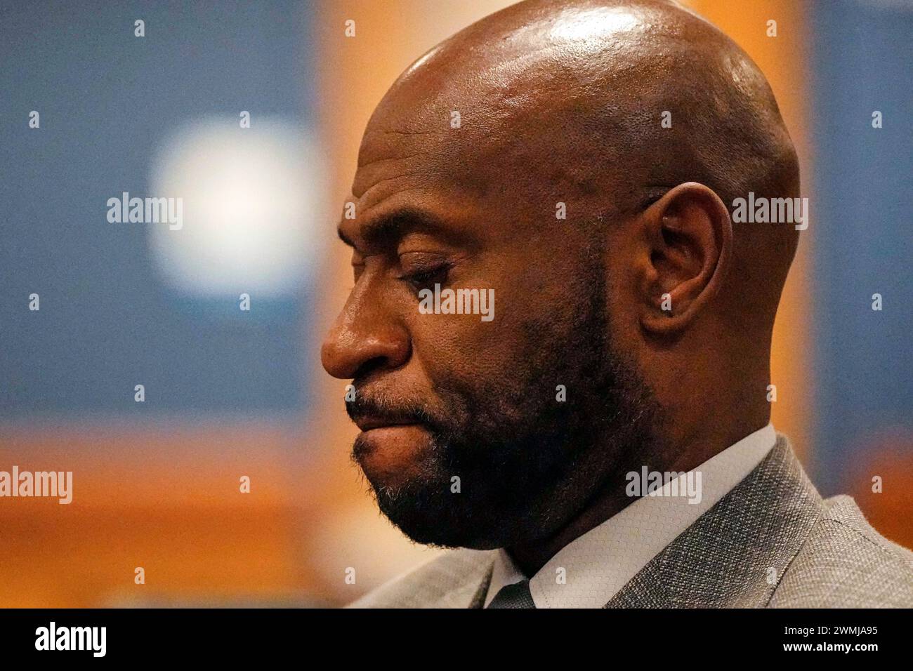 Special prosecutor Nathan Wade sits in the courtroom before a meeting ...