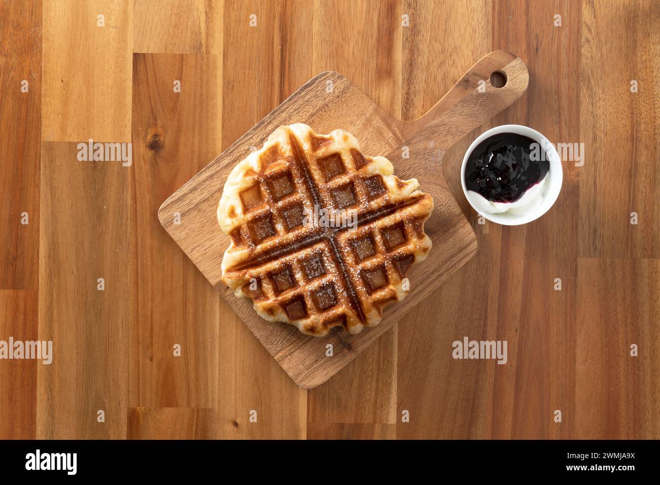 Jeju, tangerine tea, almond croffle, croissant, waffle, plain Stock ...