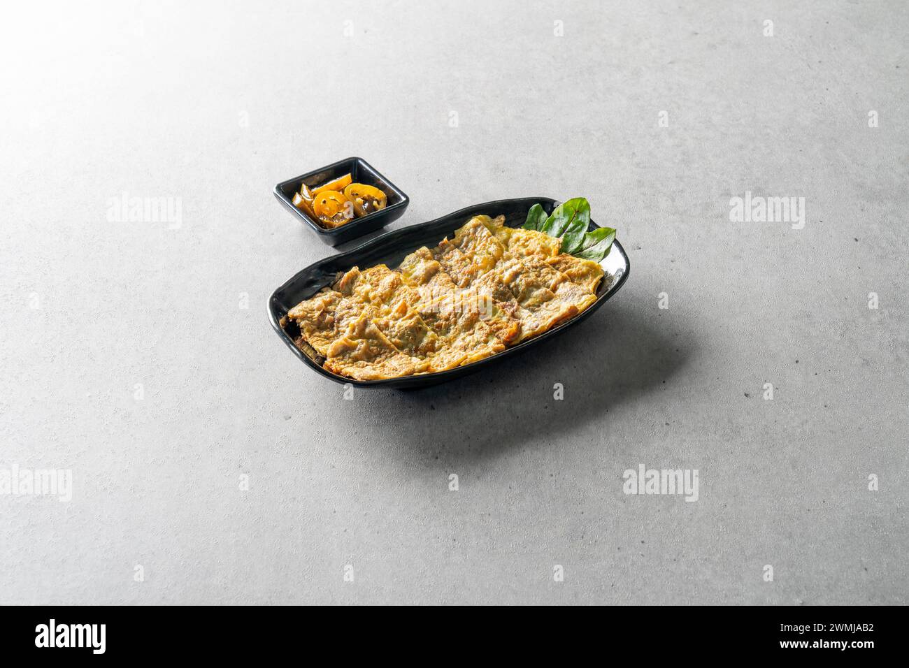 Korean food dish Beef tartare, beef sashimi, meat pancake, beef tartare ...