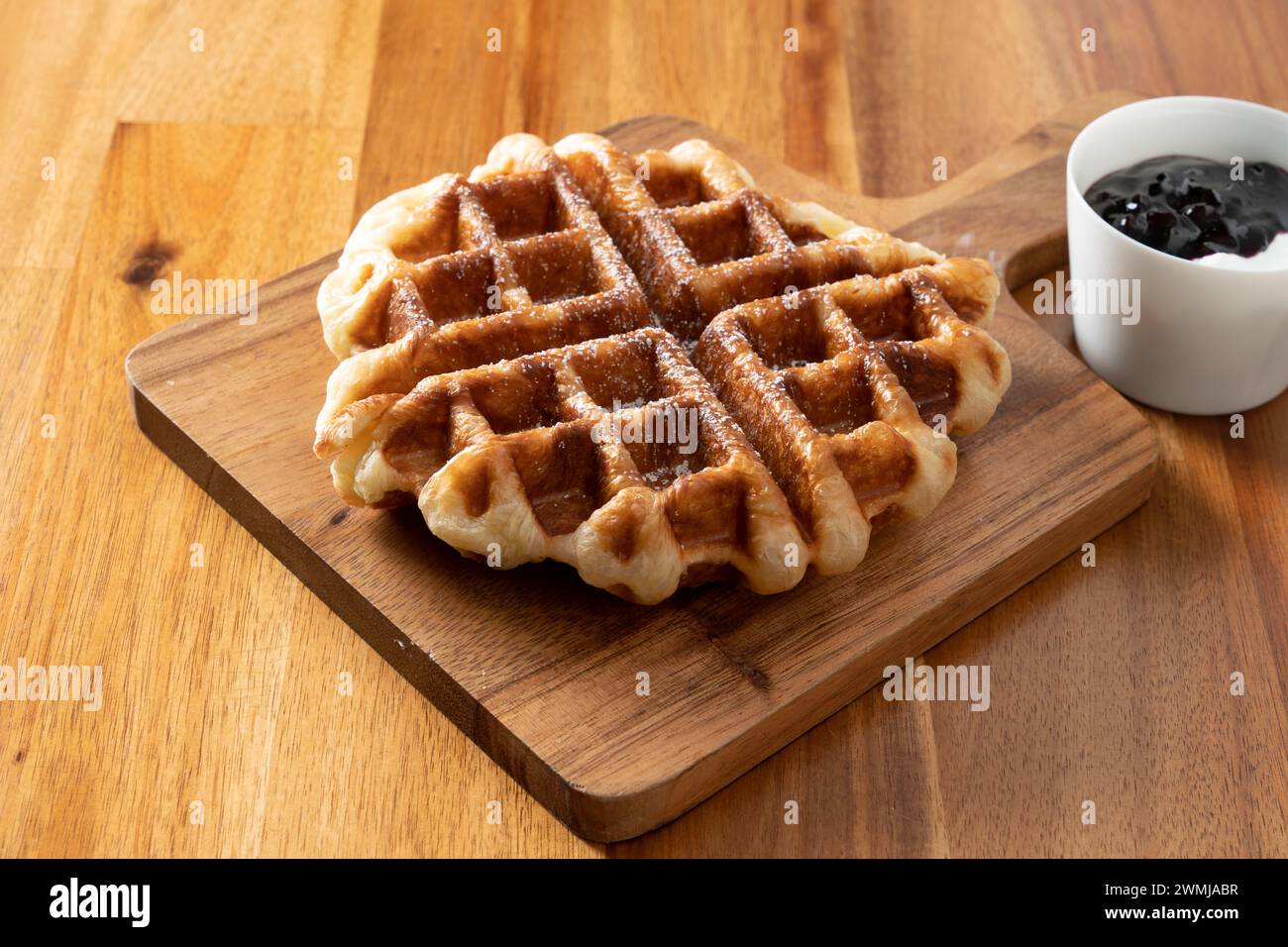 Jeju, tangerine tea, almond croffle, croissant, waffle, plain Stock ...