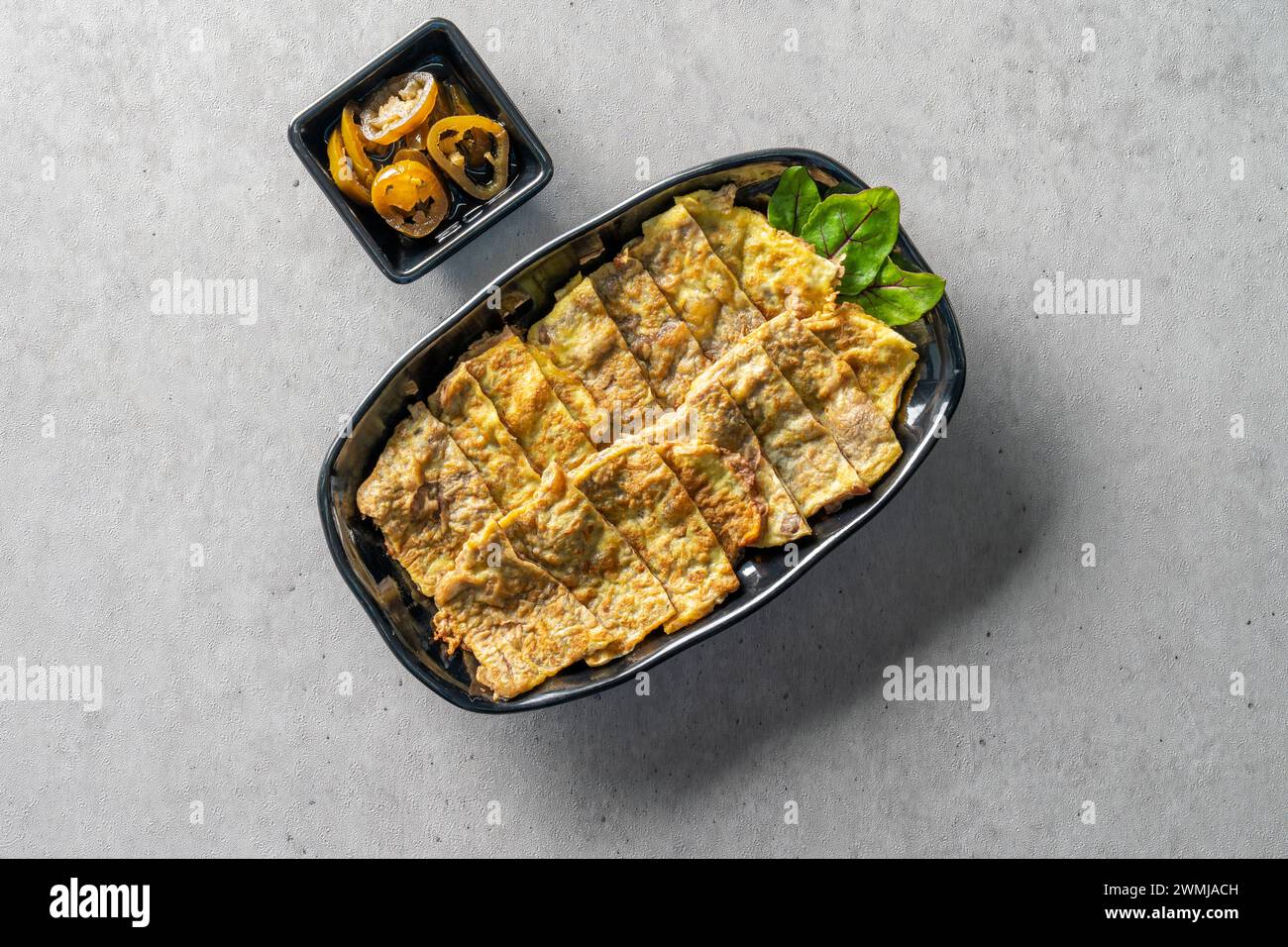 Korean food dish Beef tartare, beef sashimi, meat pancake, beef tartare ...