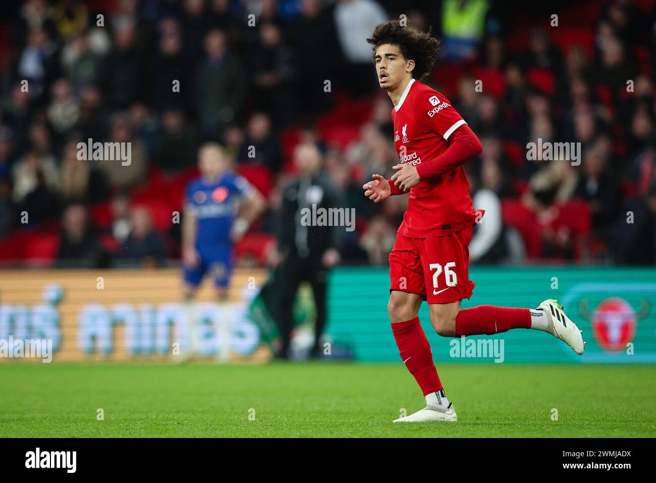 LONDON, UK - 25th Feb 2024: Jayden Danns of Liverpool during the EFL ...