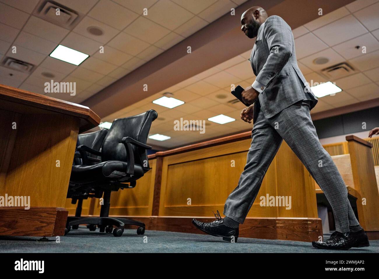Special prosecutor Nathan Wade walks into the courtroom before a ...