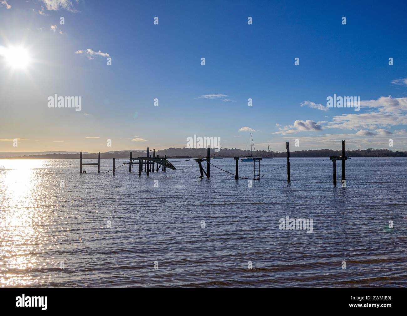Glorious Sunshine over Poole Bay Stock Photo - Alamy