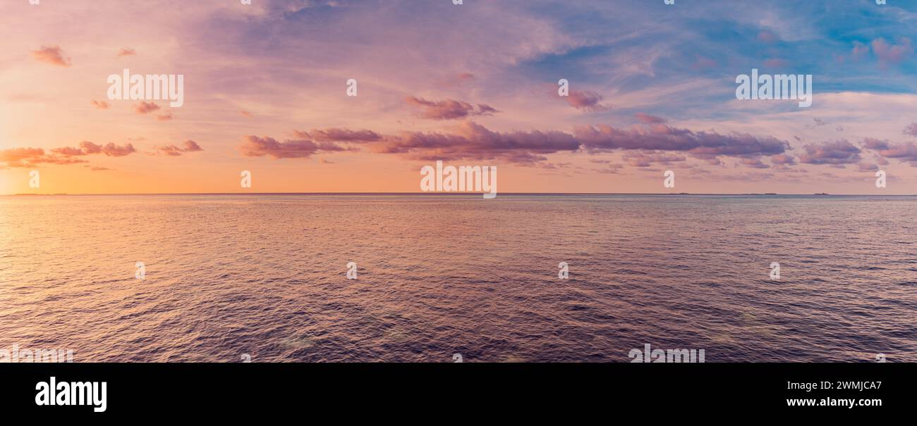 Peaceful scene blue calmness sunset hi-res stock photography and images ...