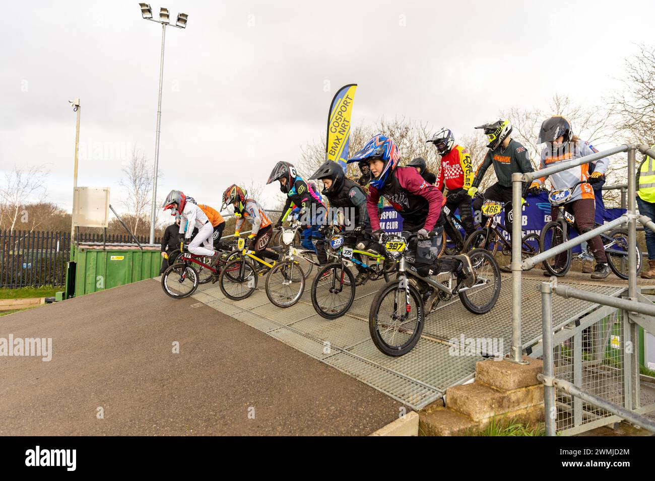 Bmx night racing hi-res stock photography and images - Alamy