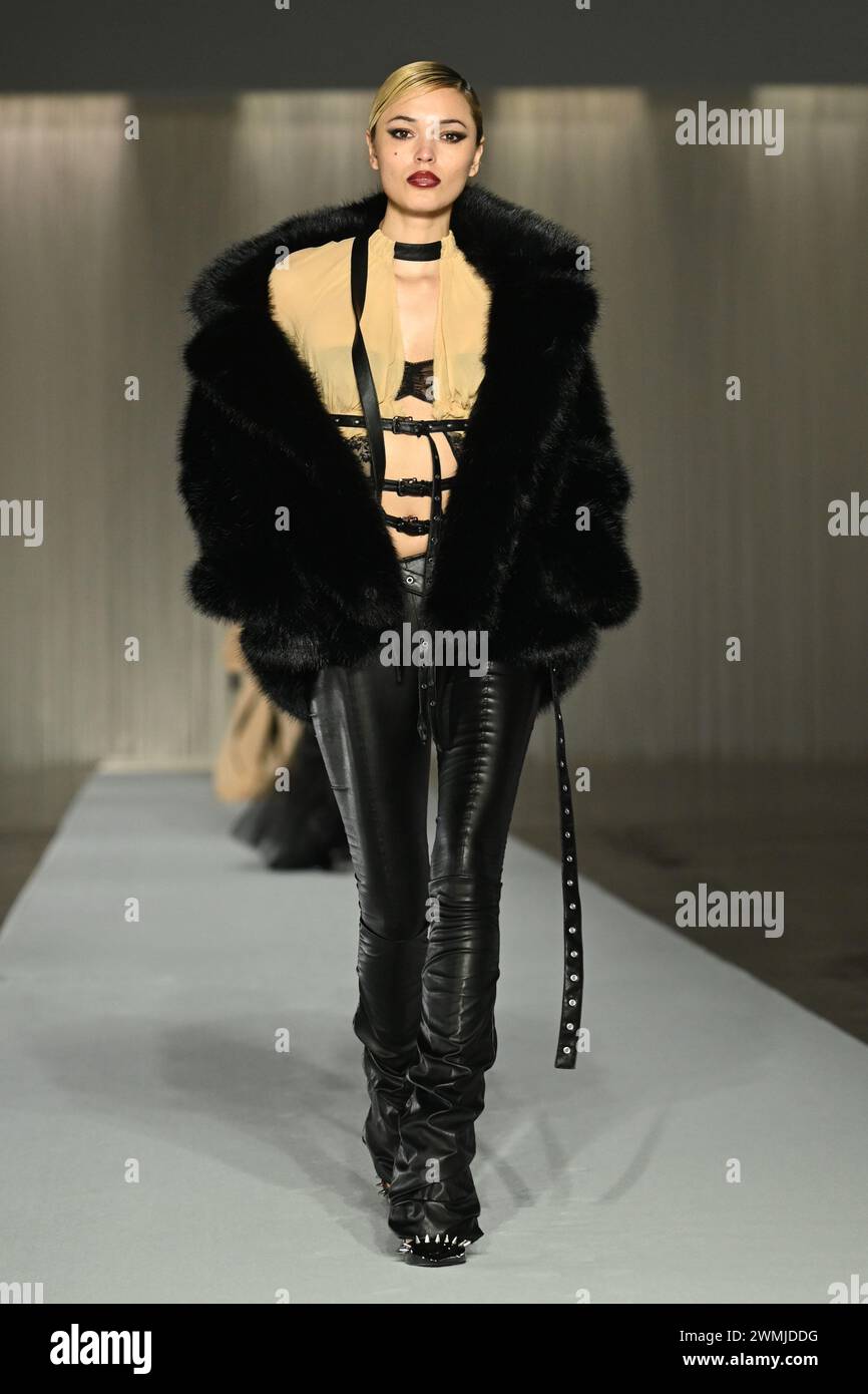 Milan, Italy. 25th Feb, 2024. Aniye Records fashion show catwalk at ...