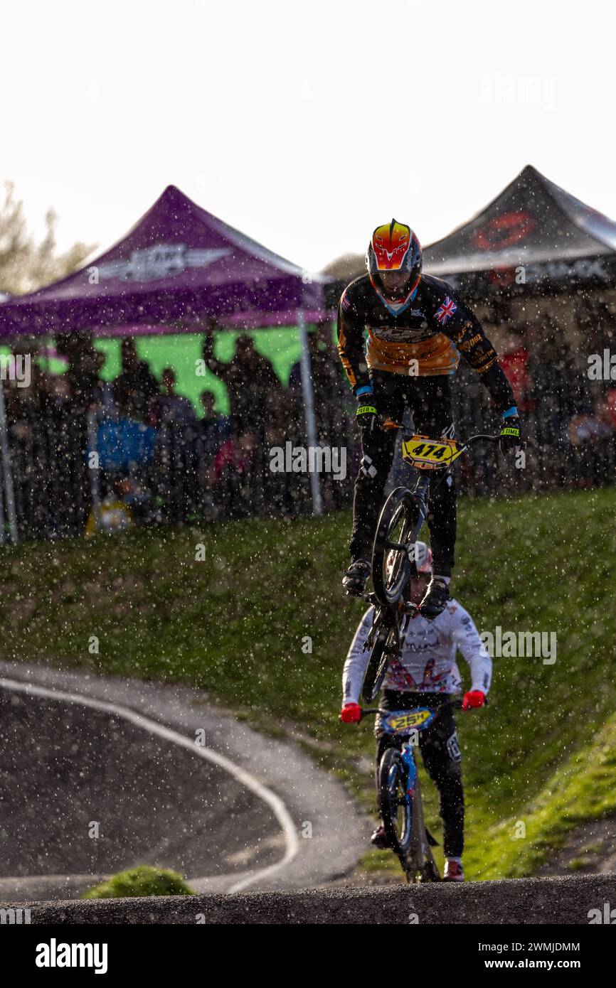 Bmx night racing hi-res stock photography and images - Alamy