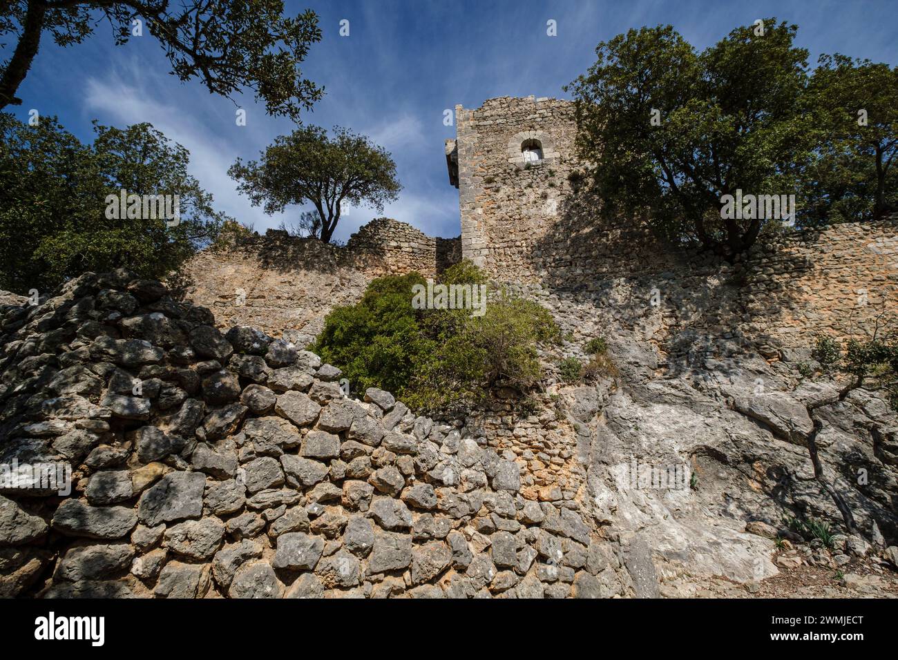 access portal to the main entrance, Alaro castle, Alaro, Mallorca ...