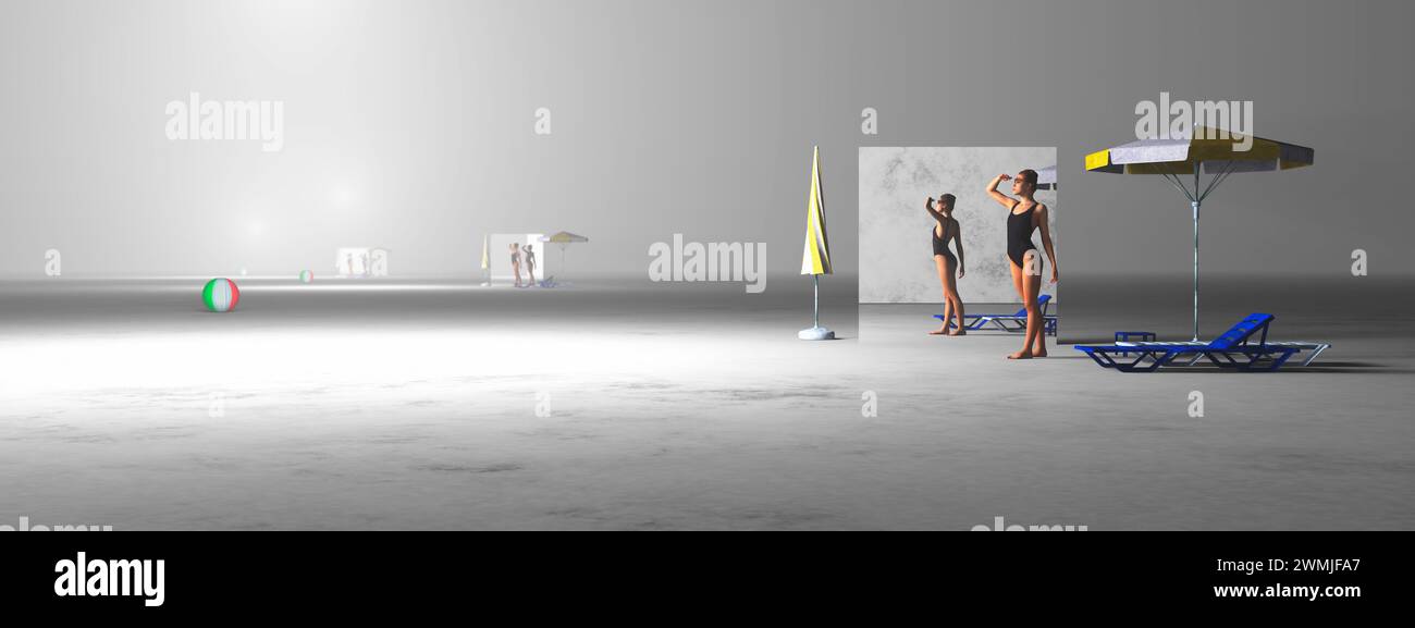 Surreal scene of ethereal figures hi-res stock photography and images ...