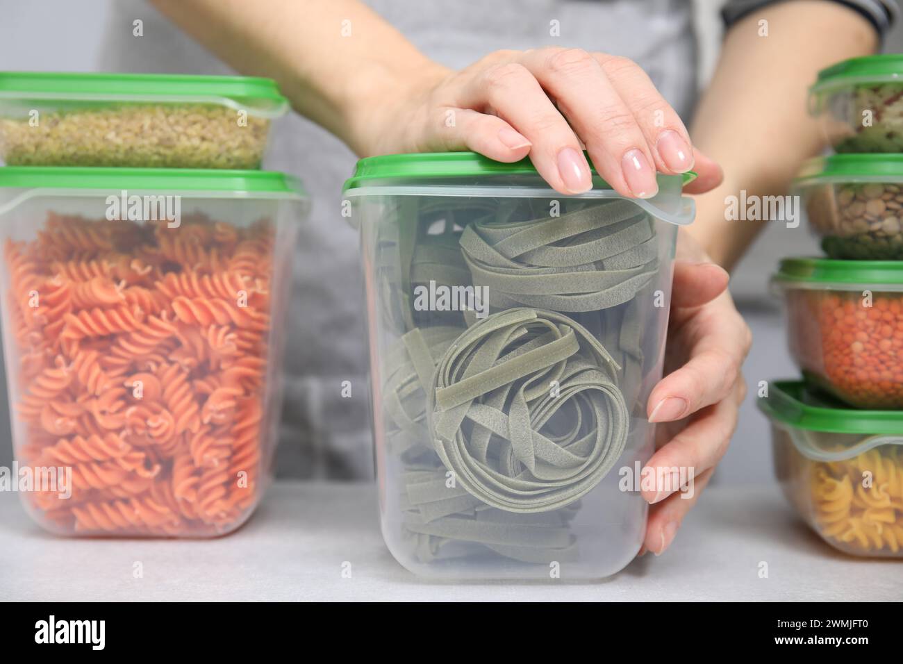 Light food products packaging hi-res stock photography and images - Alamy