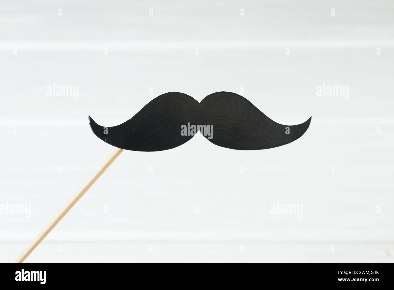 Fake paper mustache party prop isolated on white Stock Photo - Alamy