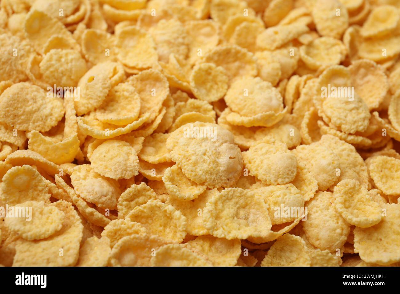 Breakfast cereal. Tasty sweet corn flakes as background, closeup Stock ...