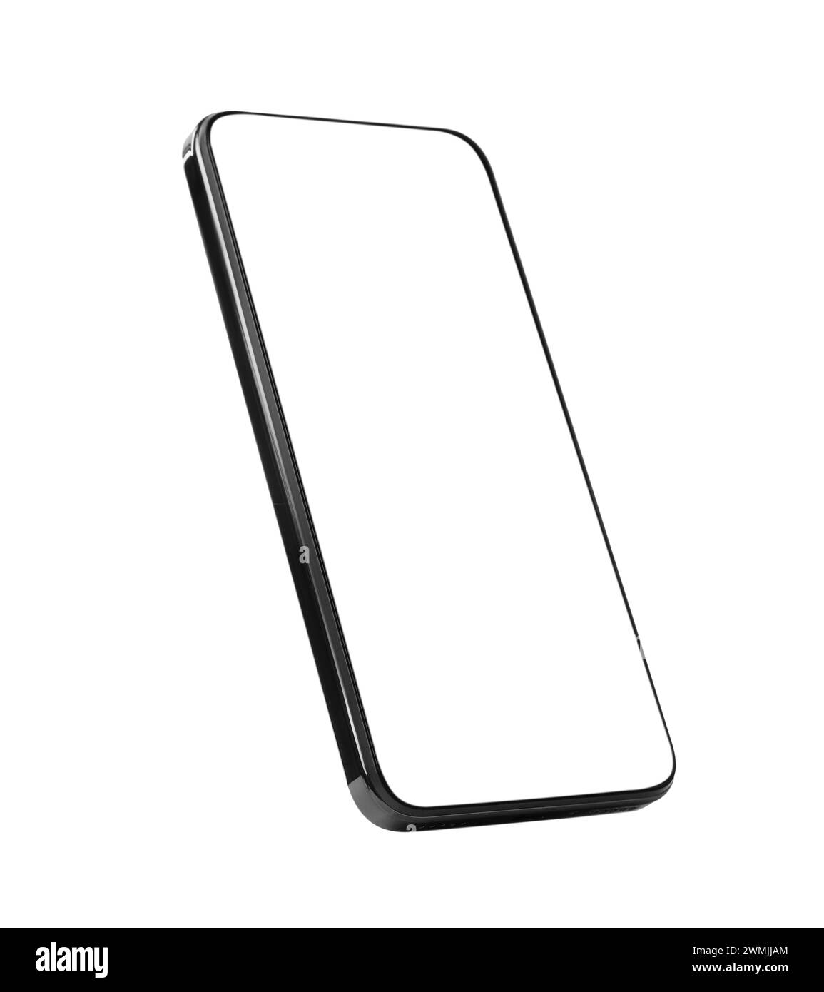 Mockup cellphone display blank Black and White Stock Photos & Images ...
