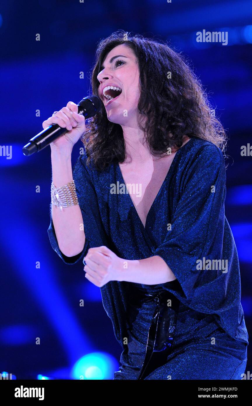 Verona Italy 07/06/2009 : Giorgia,Italian singer, during the Wind Music ...
