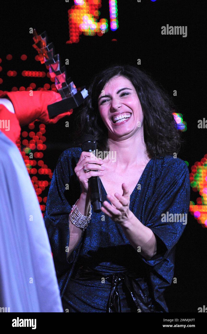 Verona Italy 07/06/2009 : Giorgia,Italian singer, during the Wind Music ...