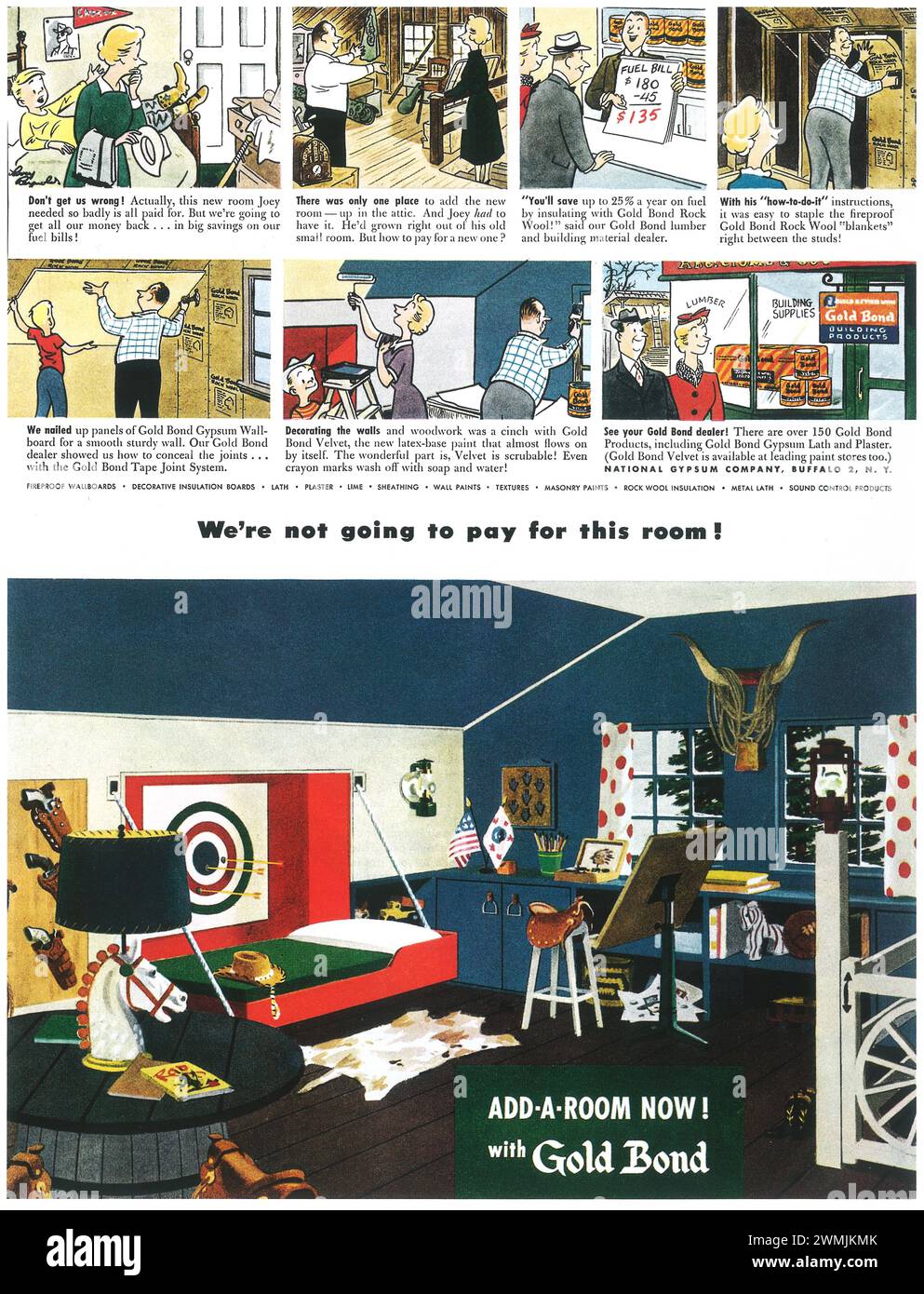 Vintage room advert Cut Out Stock Images & Pictures - Alamy