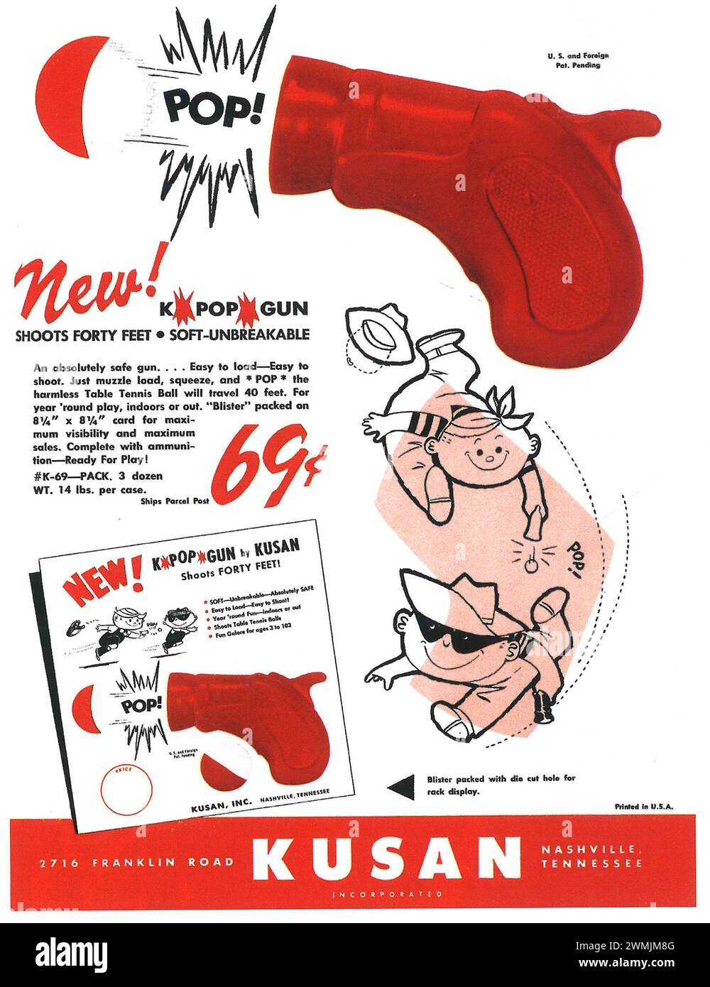 Gun illustration 50s Cut Out Stock Images & Pictures - Alamy