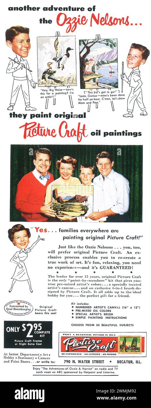 Vintage ad family 1950s Cut Out Stock Images & Pictures - Alamy