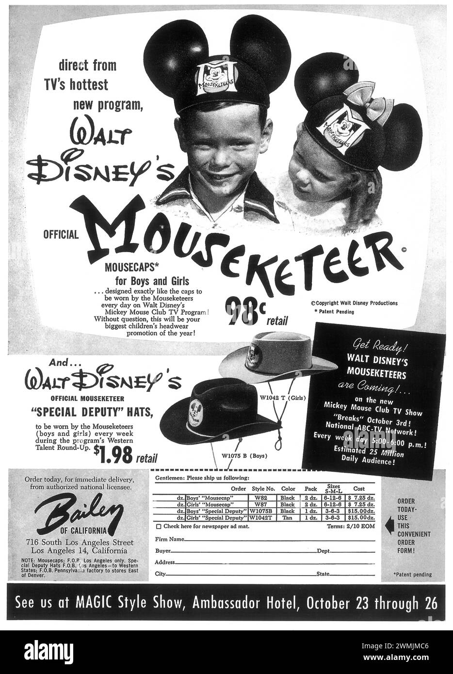 Mouseketeer hats hi-res stock photography and images - Alamy