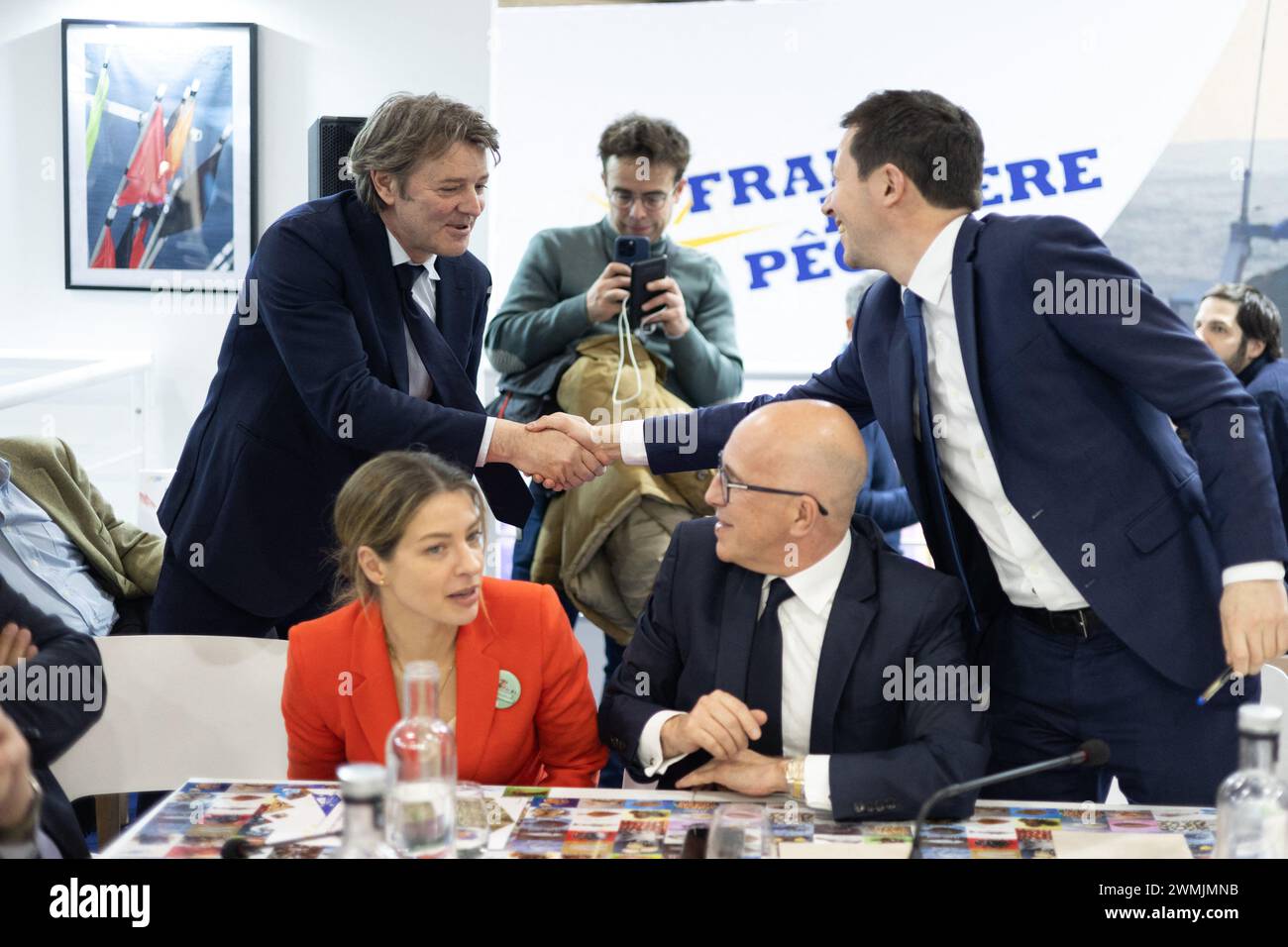 Mayor of Troyes and former AMF president Francois Baroin, Cereal grower ...