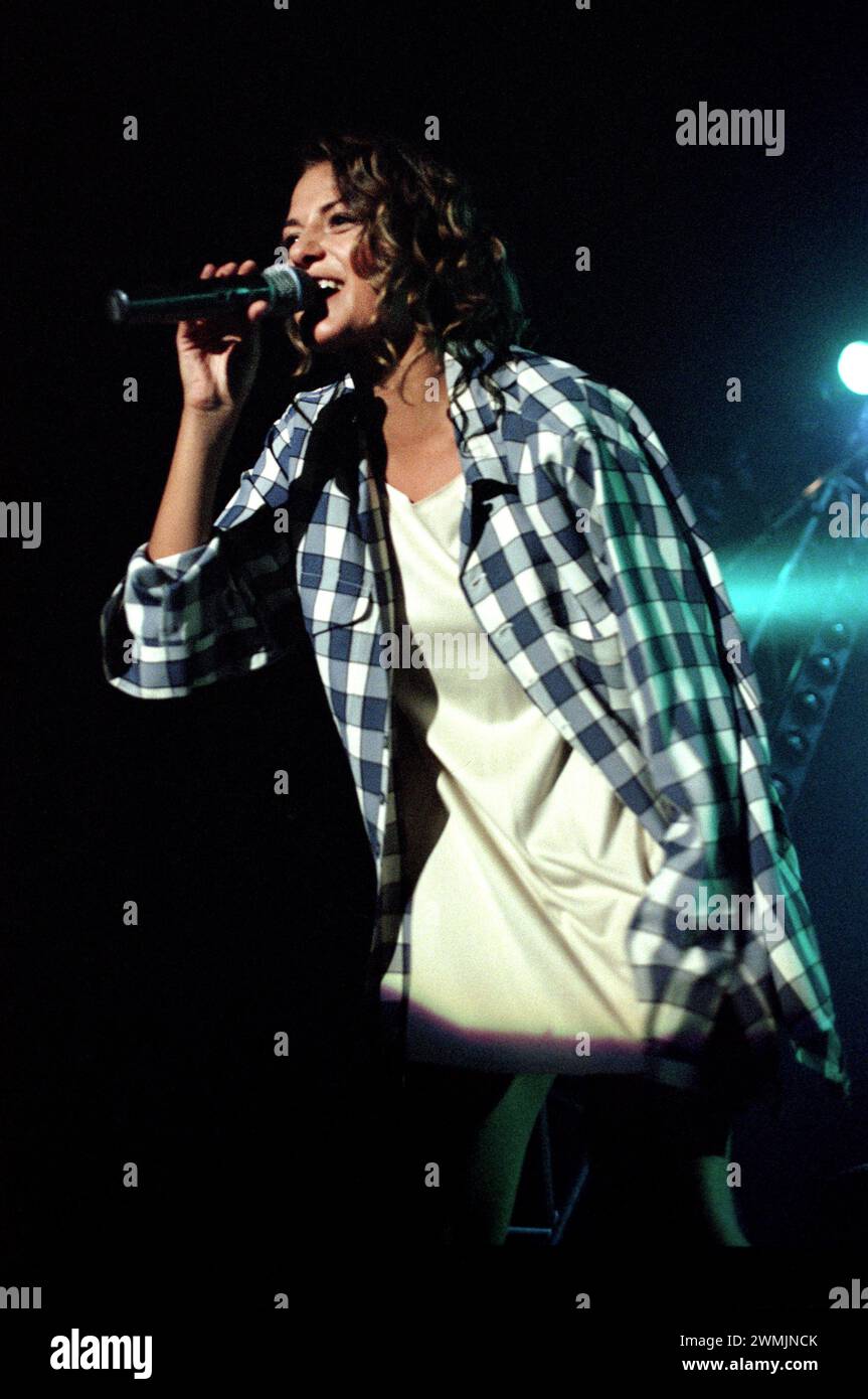 Cinisello Balsamo (MI) Italy 07/09/1995: Irene Grandi, Italian singer ...