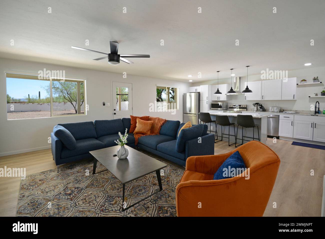 Furnished upscale American home interior in Arizona Stock Photo - Alamy