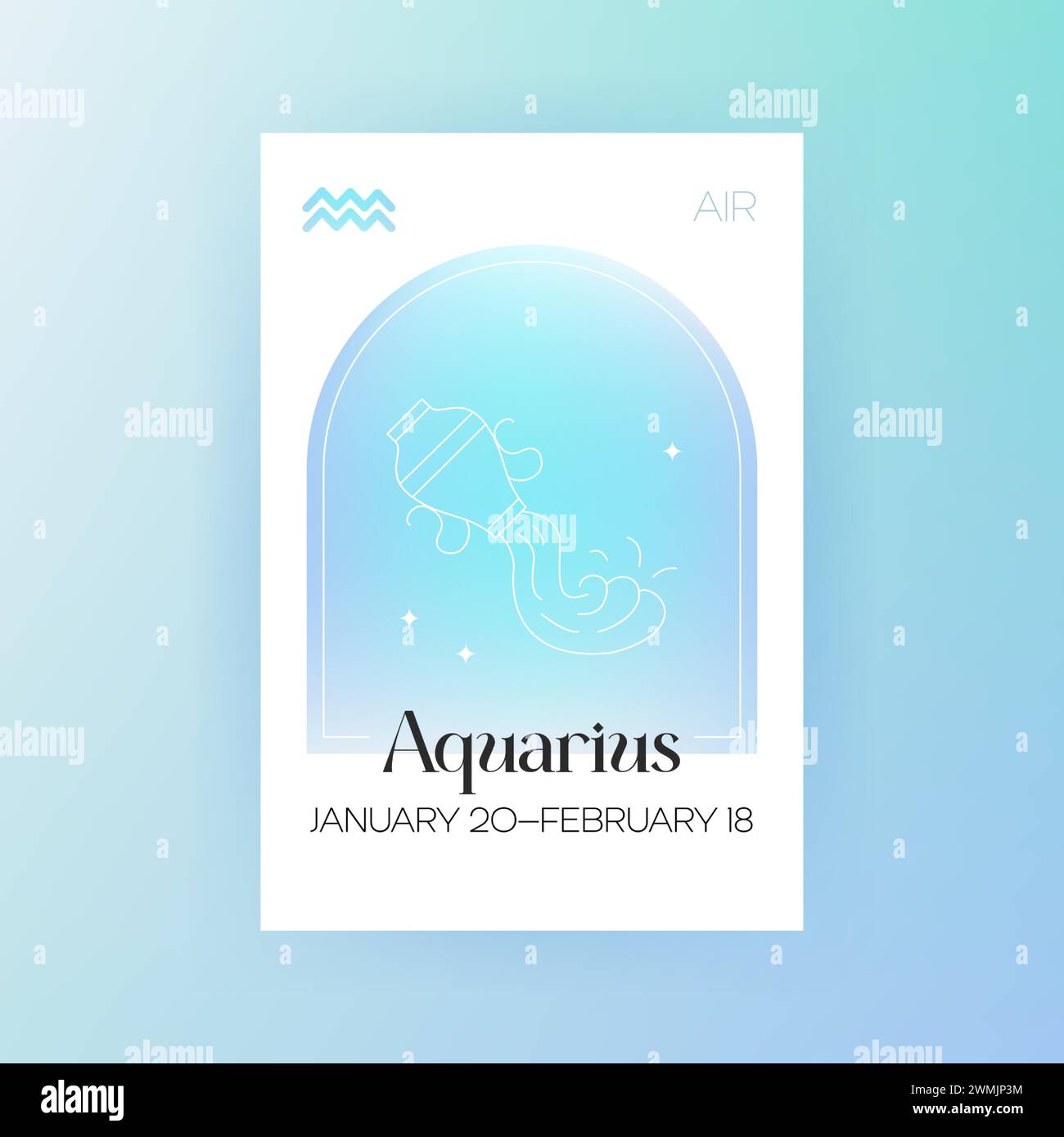 Horoscope sign aquarius month february hi-res stock photography and ...