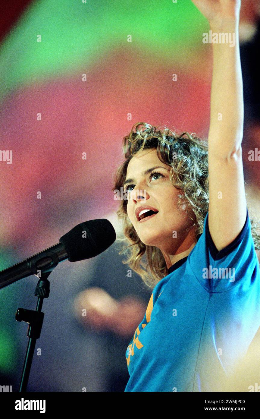 Milan Italy 1995-11-22: Irene Grandi, Italian singer, during the ...