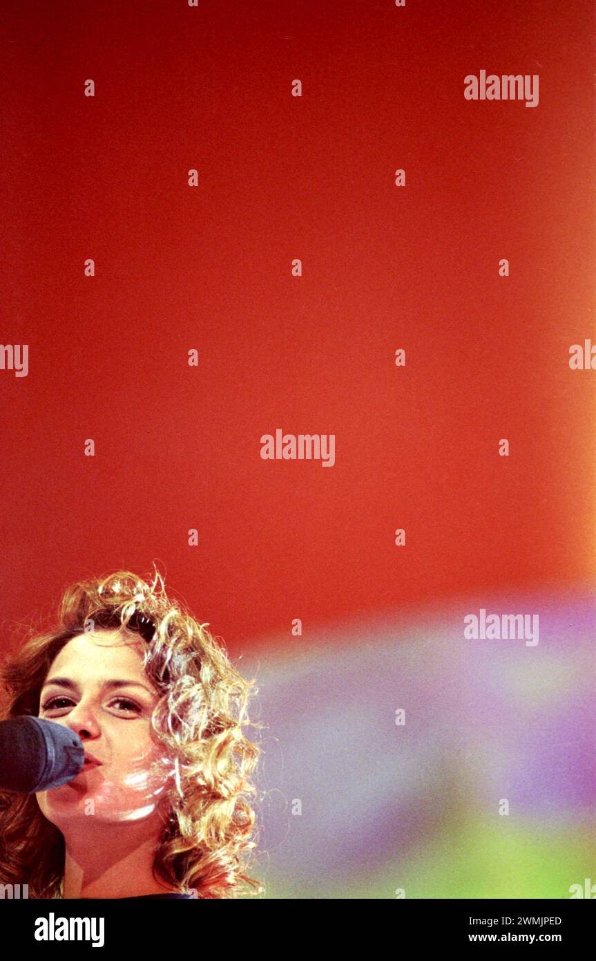 Milan Italy 1995-11-22: Irene Grandi, Italian singer, during the ...