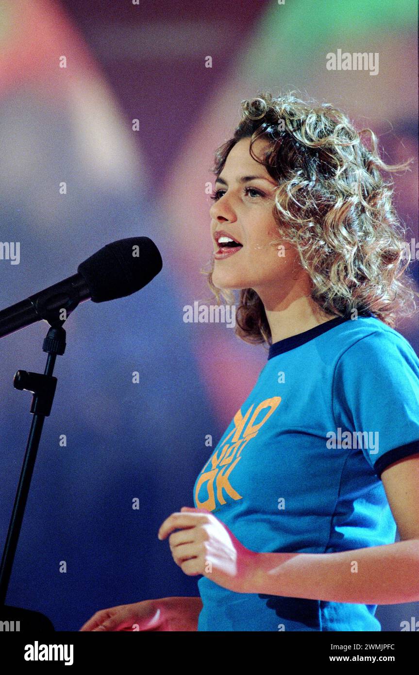 Milan Italy 1995-11-22: Irene Grandi, Italian singer, during the ...