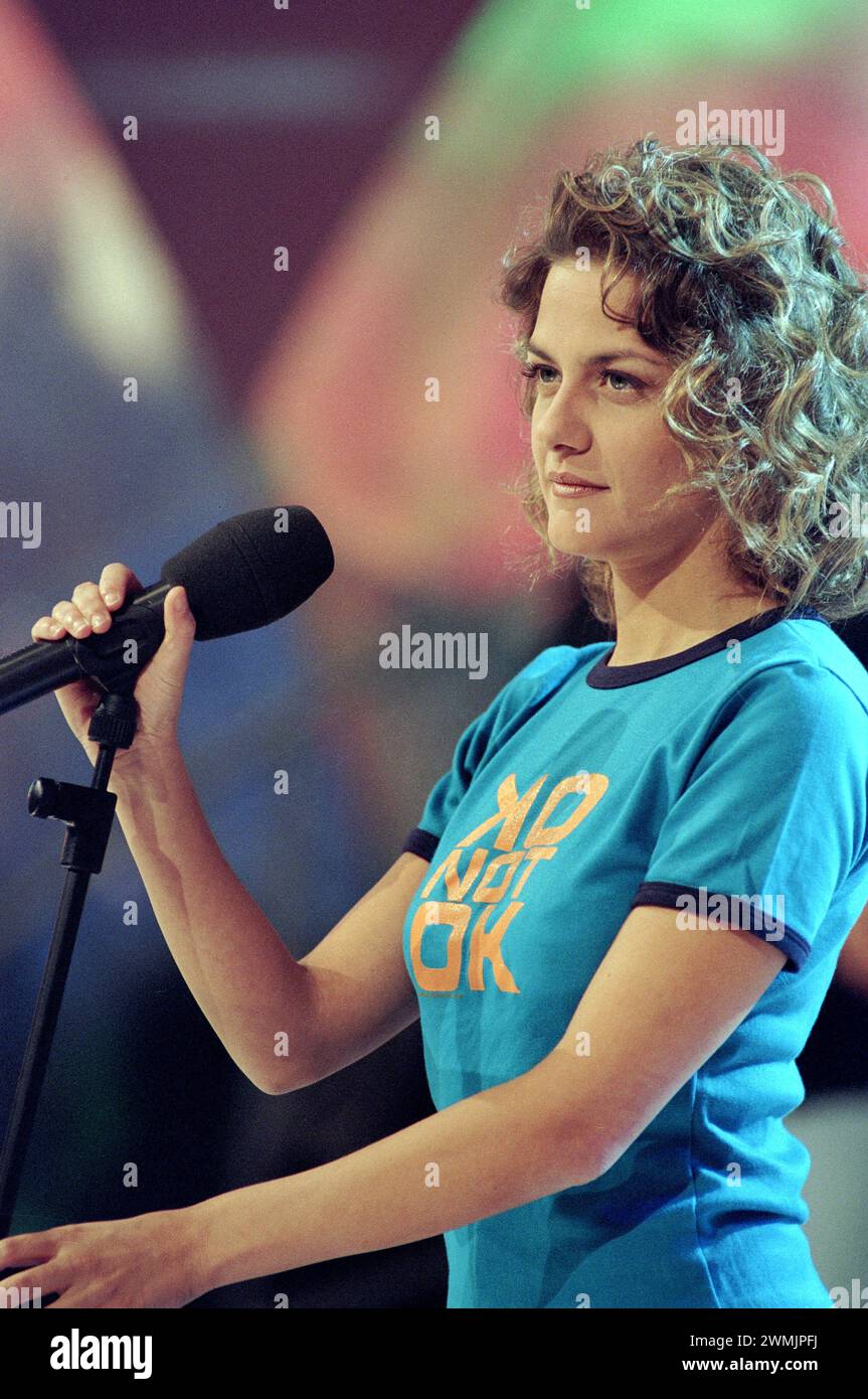 Milan Italy 1995-11-22: Irene Grandi, Italian singer, during the ...