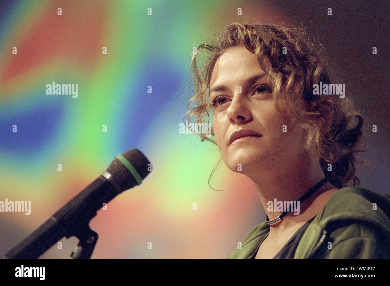 Milan Italy 1996-04-15: Irene Grandi, Italian singer, during the ...