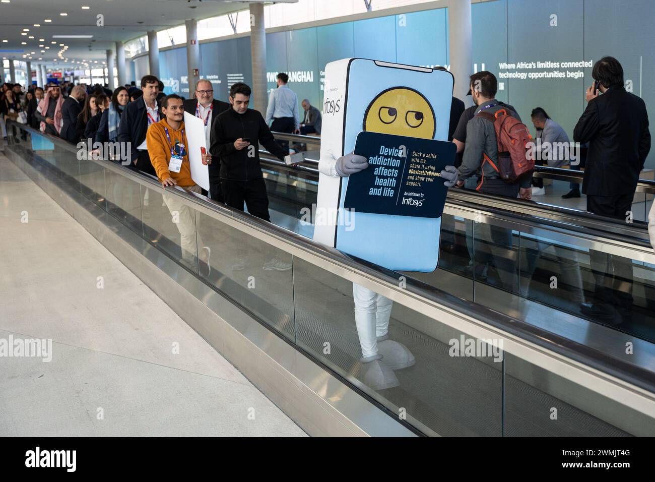 Barcelona, Barcelona, Spain. 26th Feb, 2024. The Mobile World Congress ...