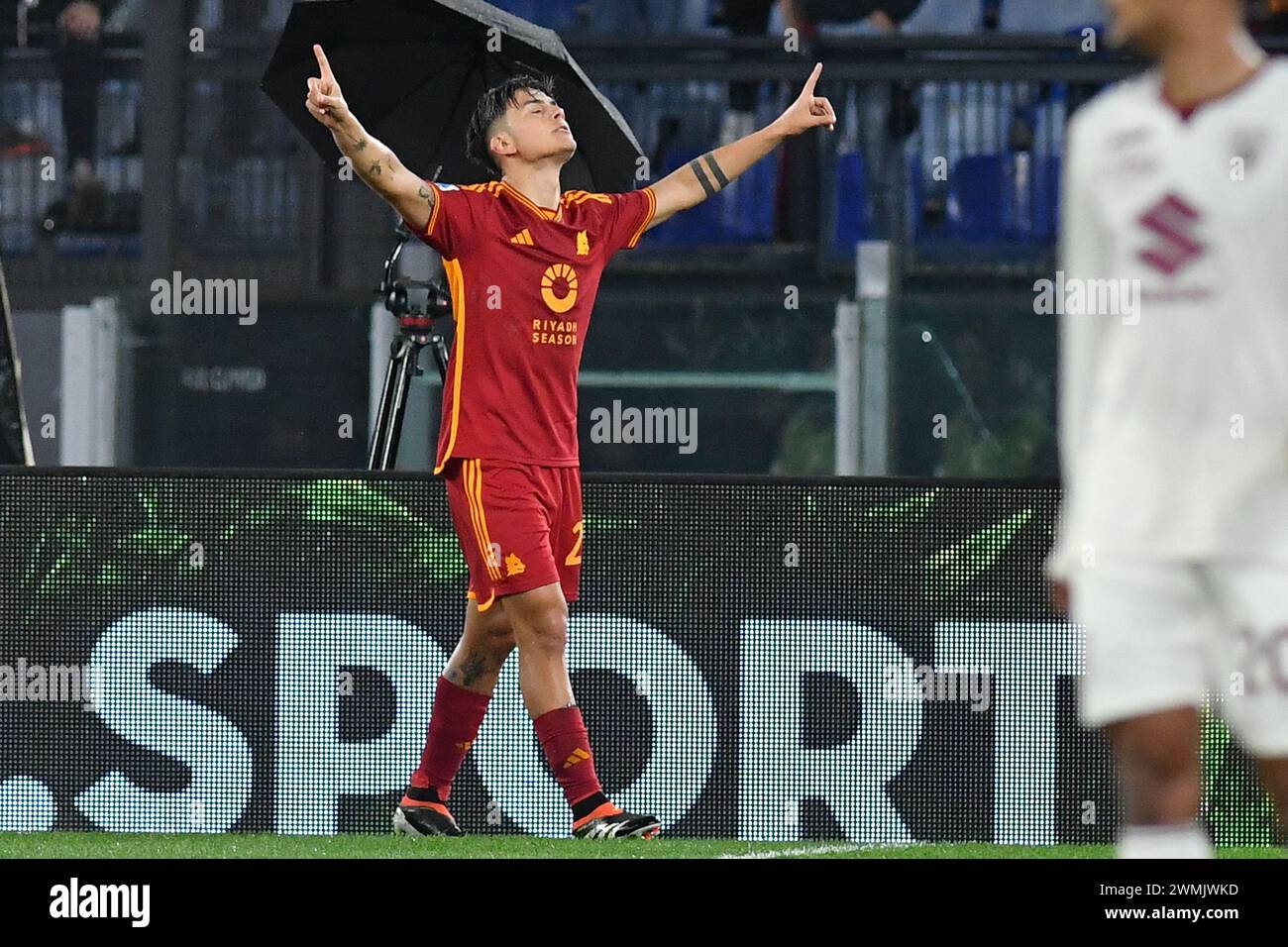 Stadio Olimpico, Rome, Italy. 26th Feb, 2024. Serie A Football; Roma ...