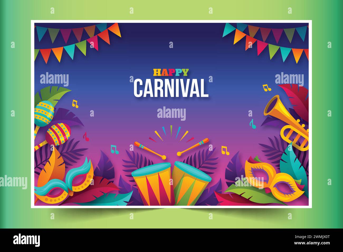 gradient carnival background design vector illustration Stock Vector ...