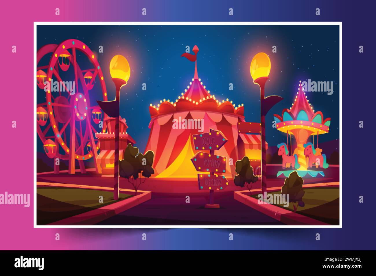 Fairground ride funfair Stock Vector Images - Alamy