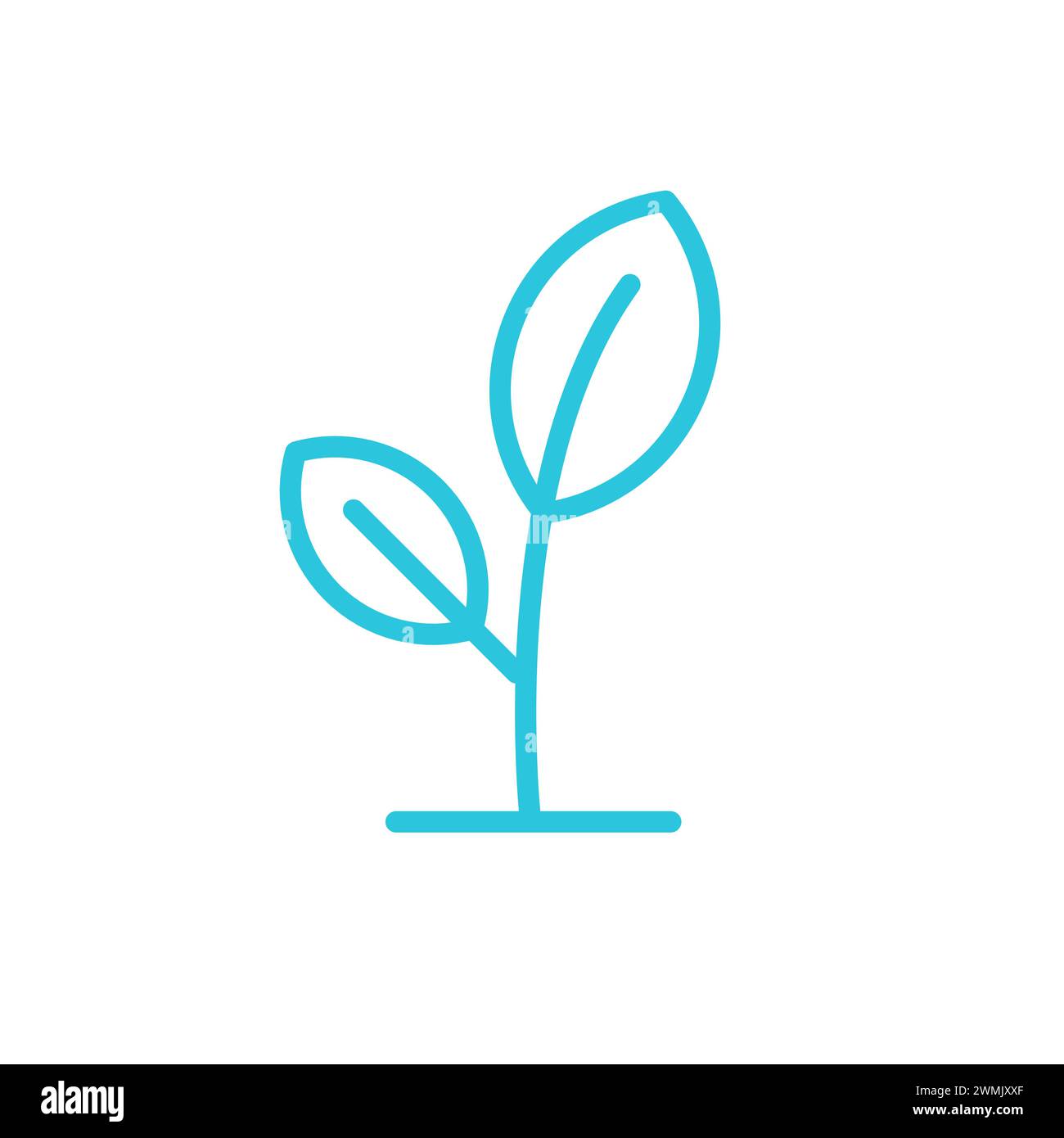 Growth, plant icon. From blue icon set Stock Vector Image & Art - Alamy