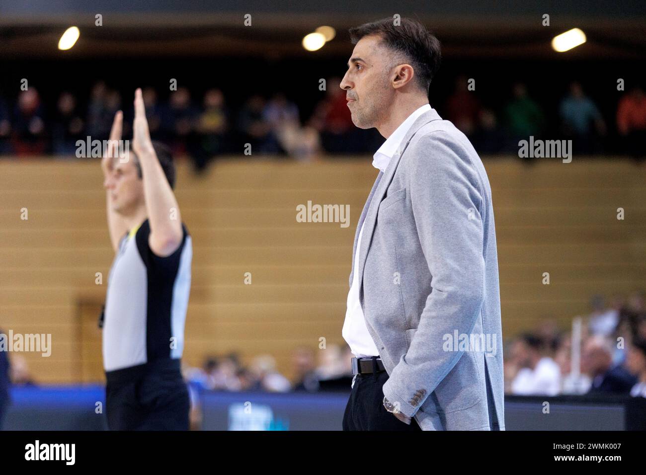 Rijeka, Croatia. 26th Feb, 2024. Croatia Head Coach Josip Sesar during ...